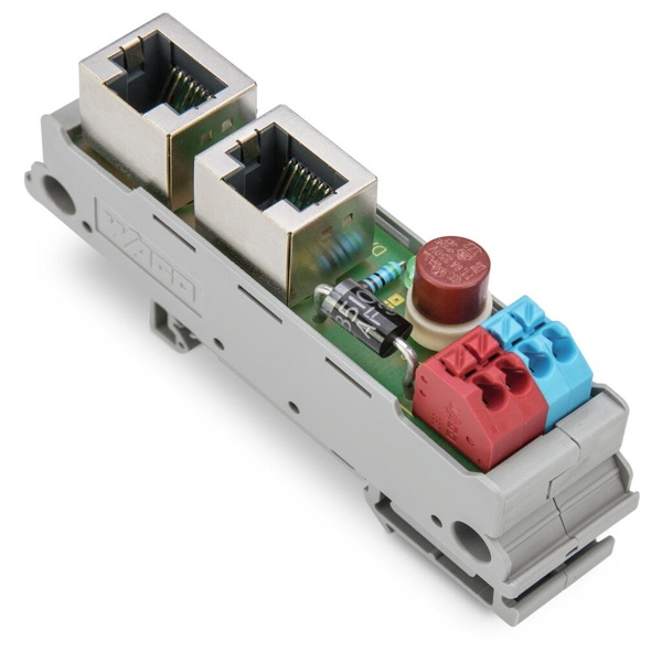 Module avec interface; RJ-45; avec contacts de puissance; Bornes pour ...